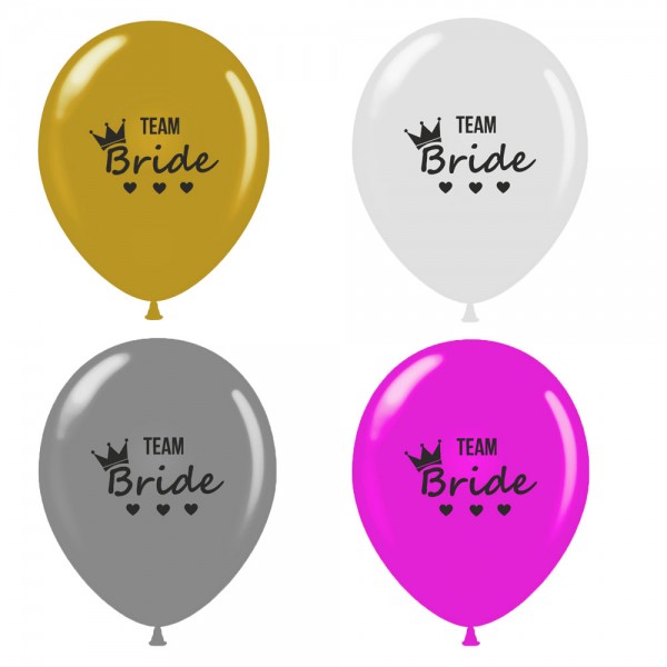 Μπαλόνια Team Bride 15pcs | party alphabet